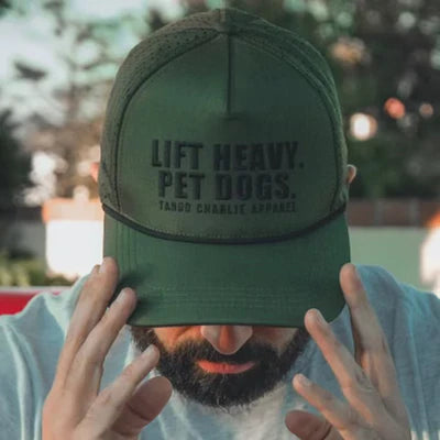 Tango Charlie - Lift Heavy, Pet Dogs Snapback- Green | Born United